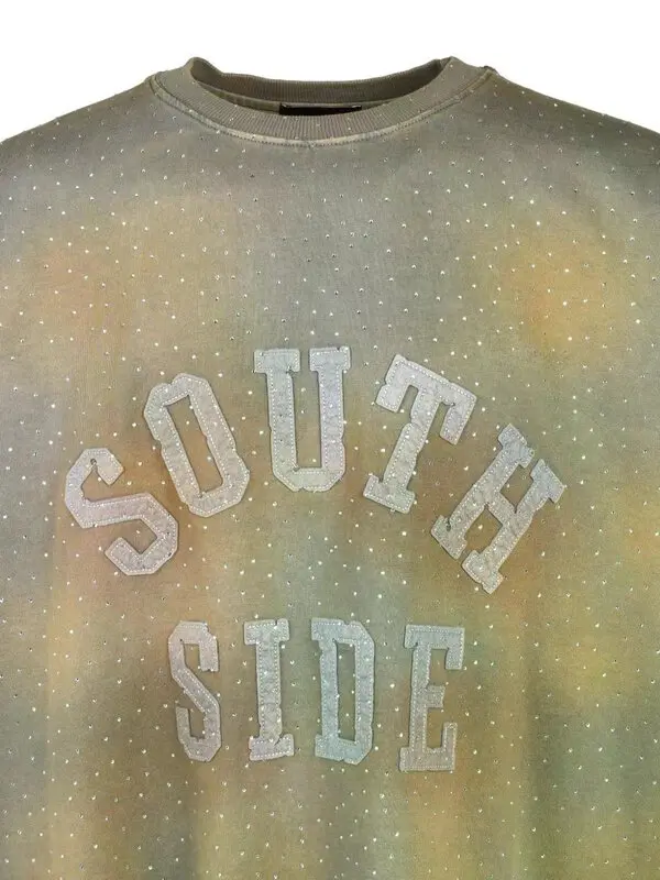 BREATH Rhinestone-embellished Appliqué T-shirt
