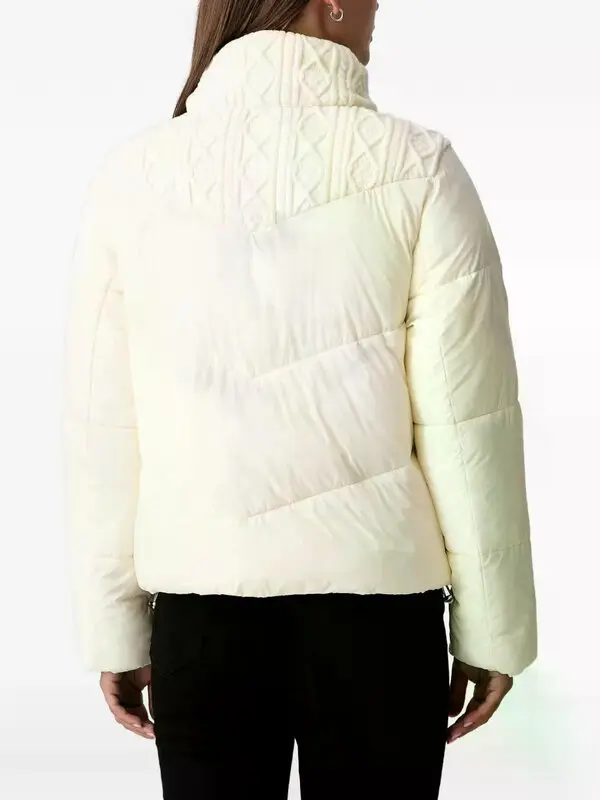 Dkny Cable-knit Panelled Puffer Jacket