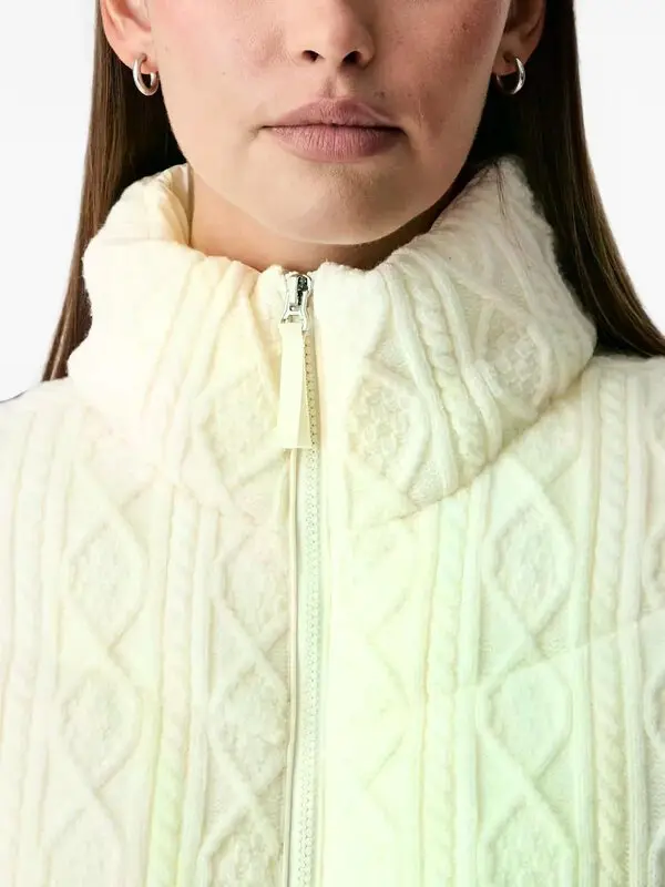 Dkny Cable-knit Panelled Puffer Jacket