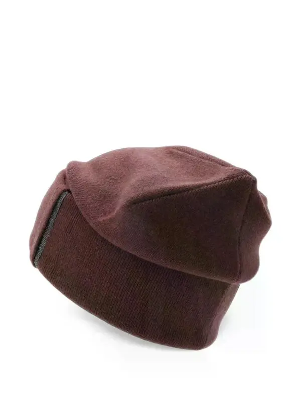 Brunello Cucinelli Monili-trim Knitted Beanie Hat