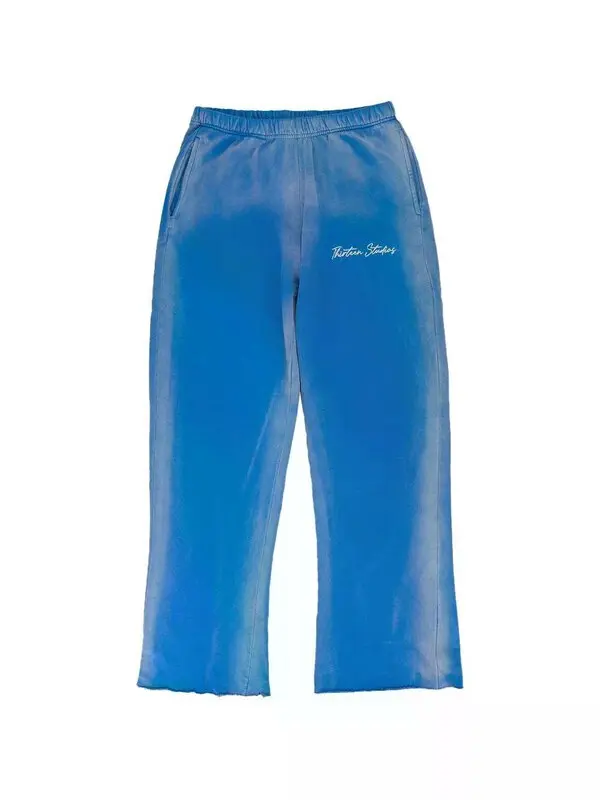 THIRTEEN STUDIOS Faded Logo-print Track Pants