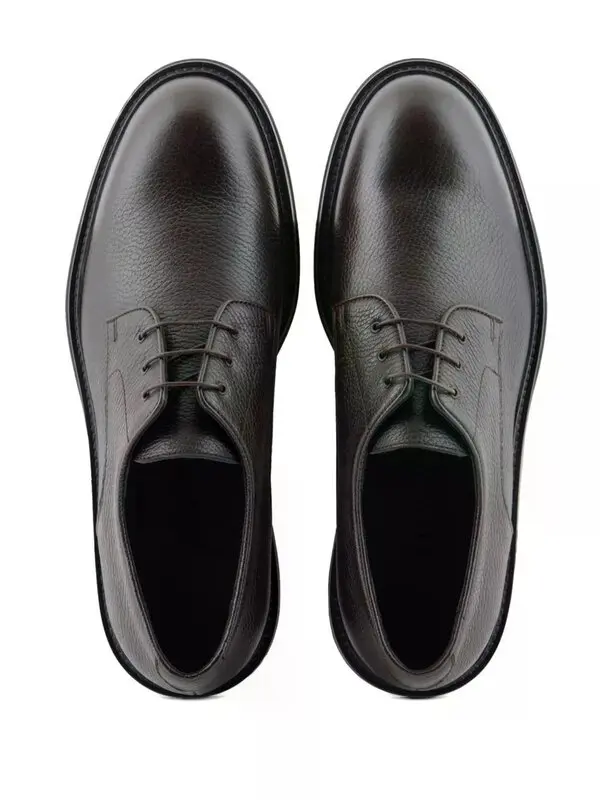 Emporio Armani Grained-leather Derby Shoes