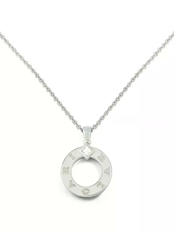 BVLGARI Diamond Circle Pendant Necklace