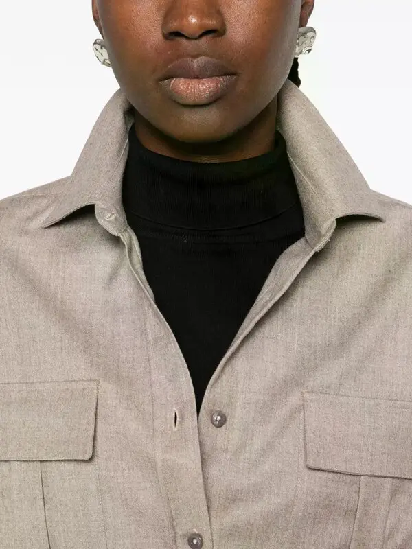 Tagliatore Button-down Long-sleeve Shirt - Neutrals