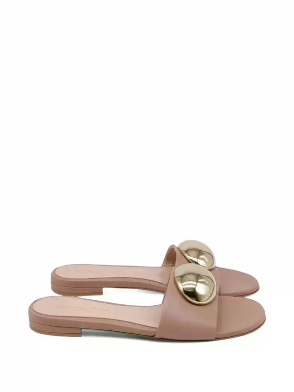 GIANVITO ROSSI Embellished Sandals - Neutrals