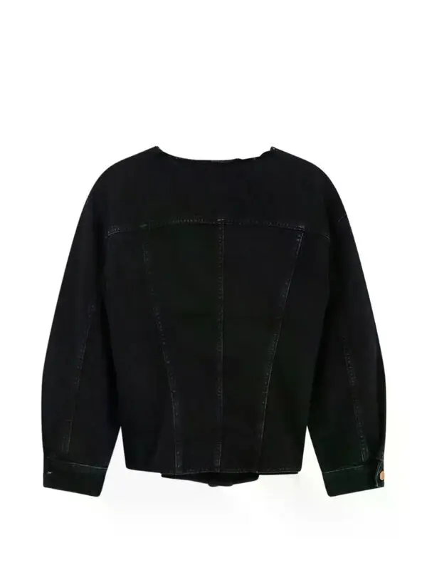 3x1 Pick Dumbo Collarless Denim Jacket