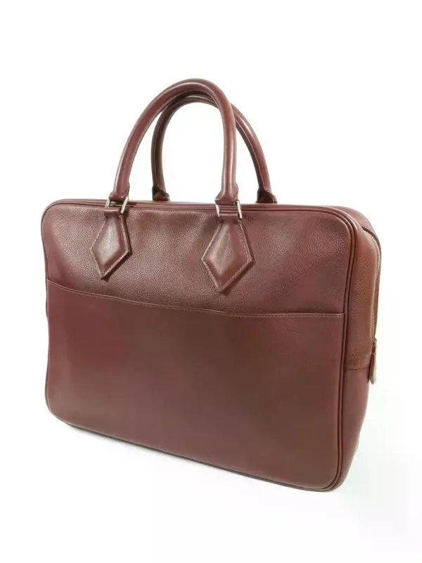 Hermès 2011 38 Plume Dog Leather Briefcase