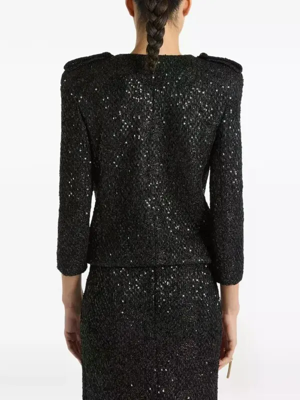 Balmain Sequinned Tweed Jacket