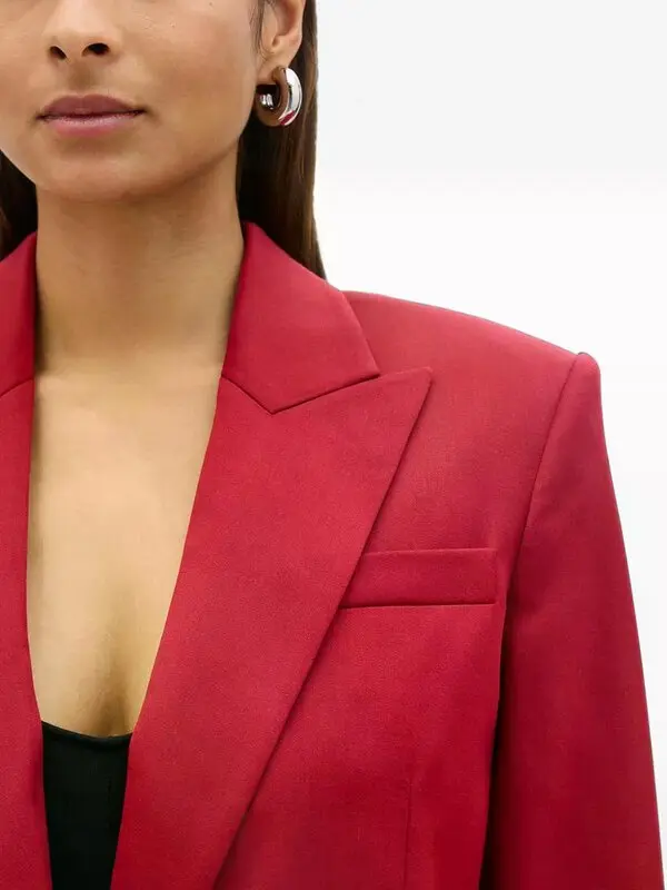 Another Tomorrow Single-button Relaxed Blazer