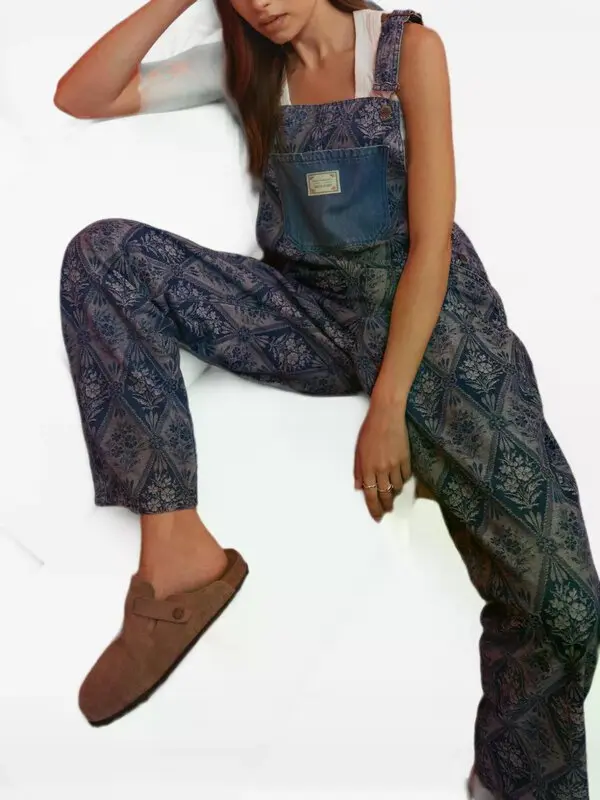 FAVORITE PEOPLE X Salsa Jeans Jacquard-print Jumpsuit