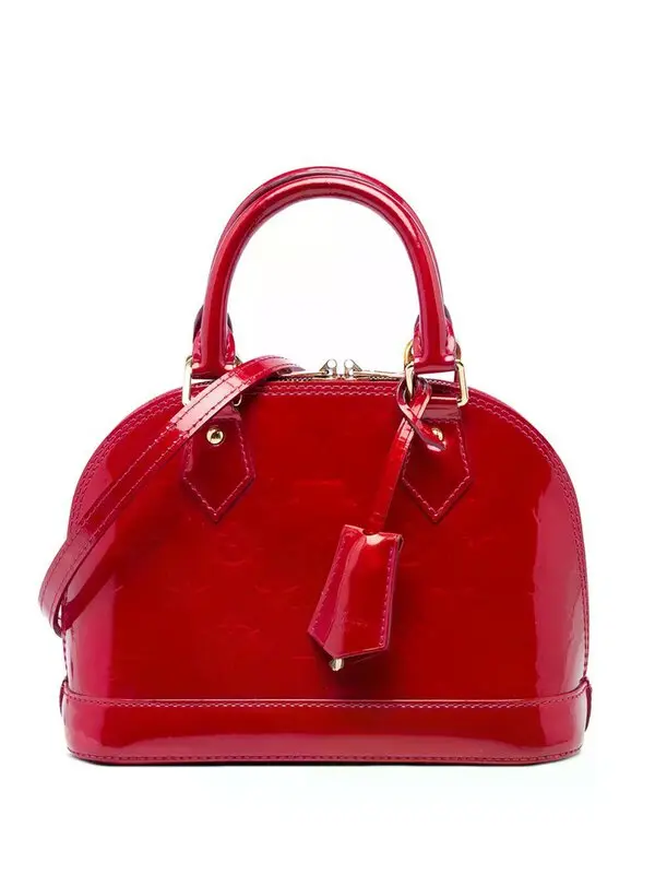 LOUIS VUITTON 2013 Monogram Vernis Alma Bb Satchel