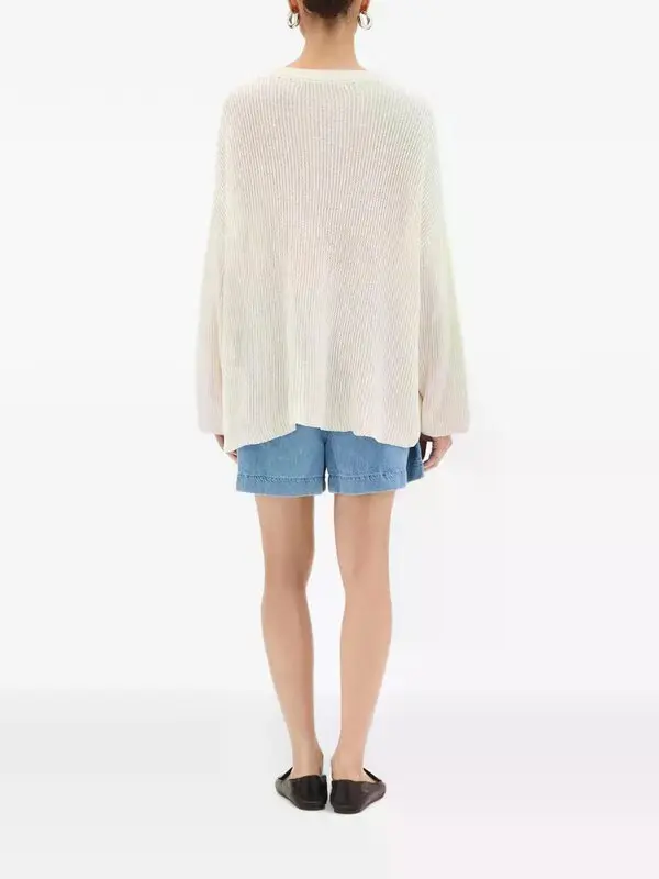 Another Tomorrow Chambray Drawcord Shorts