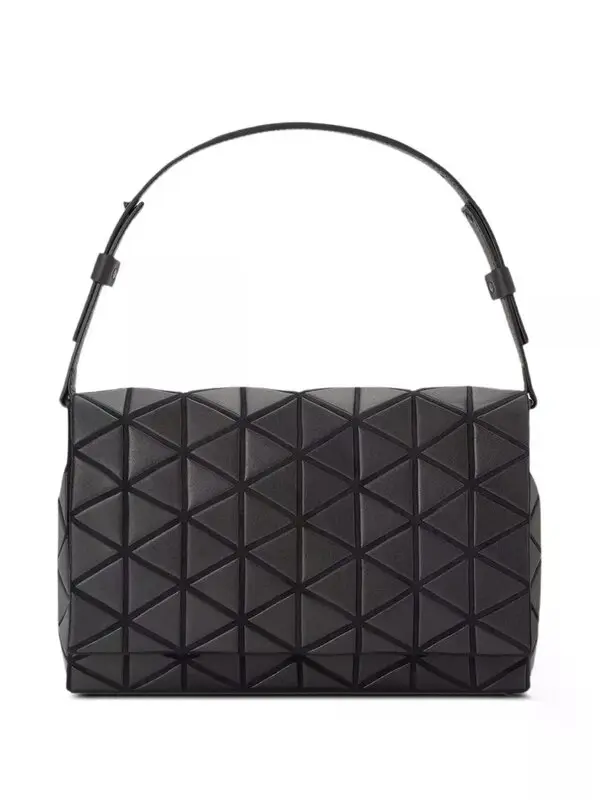 Issey Miyake Fossotte Geometric-panel Shoulder Bag - Black