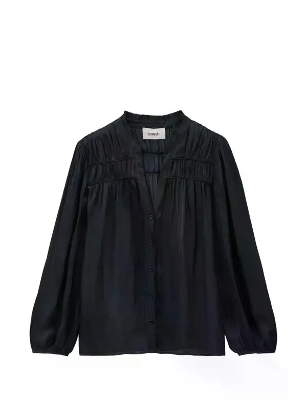 Ba&sh Cessia Gathered Blouse - Blue