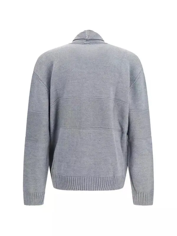 Gcds Logo-embossed Shawl-collar Cardigan