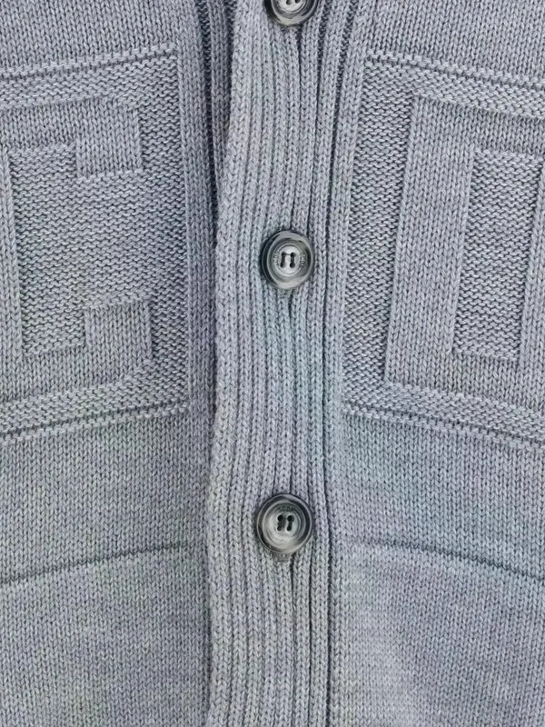 Gcds Logo-embossed Shawl-collar Cardigan
