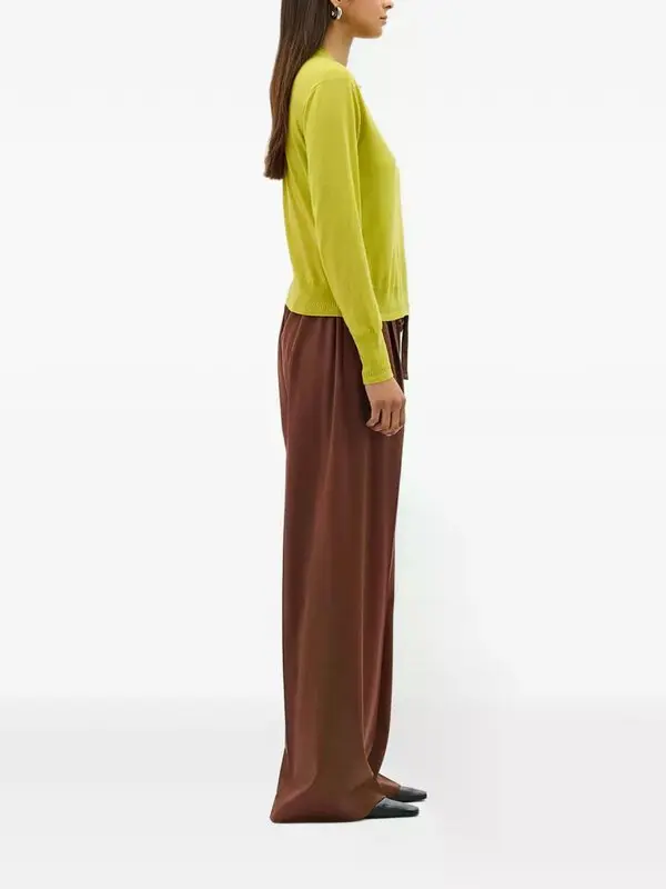 Another Tomorrow Pleated Drawstring Trousers