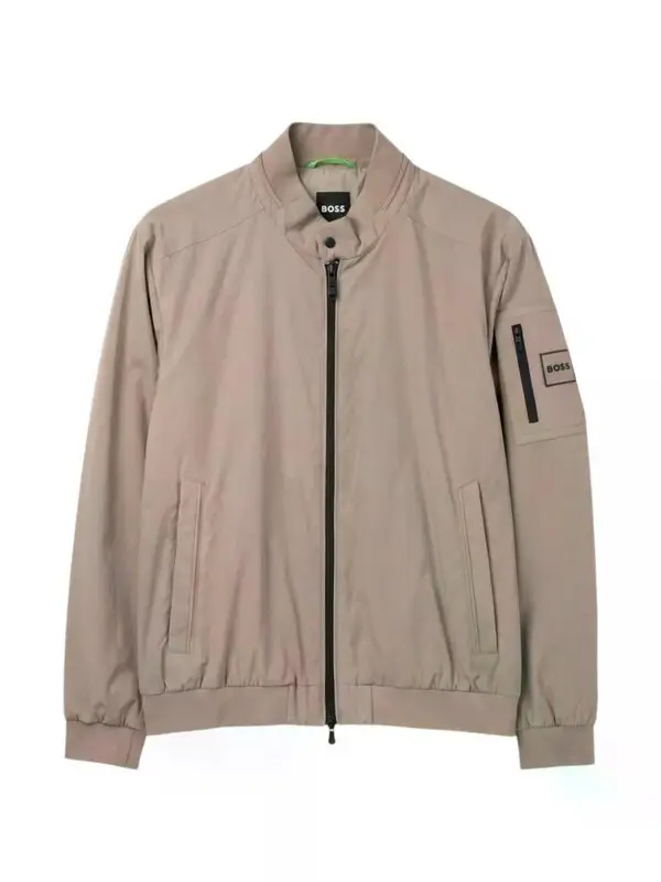 BOSS Logo-patch Zip-up Jacket