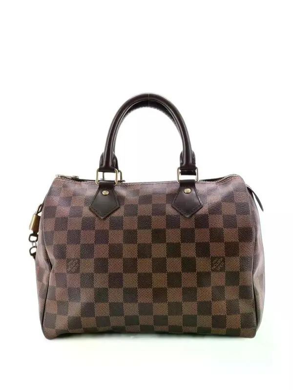 LOUIS VUITTON Speedy Handbag Damier 25 Satchel