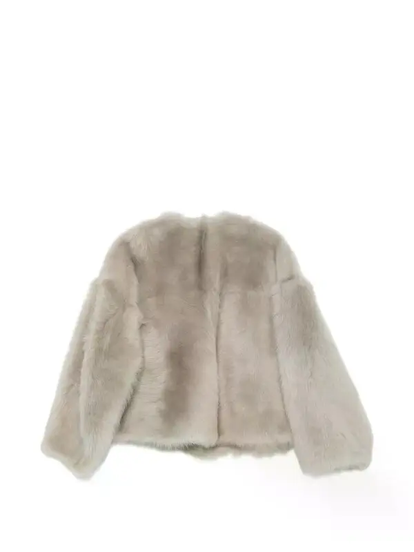 MANZONI 24 Patch-pocket Lambskin Jacket - Grey