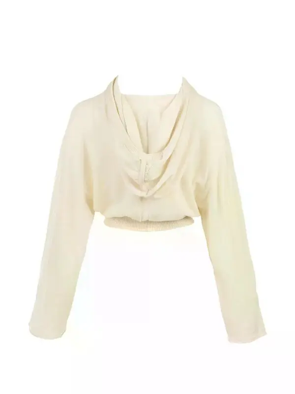 Rick Owens Cropped Hoodie - Neutrals