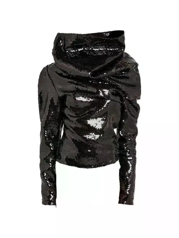 A.W.A.K.E. Mode Sequin-embellished High-neck Top