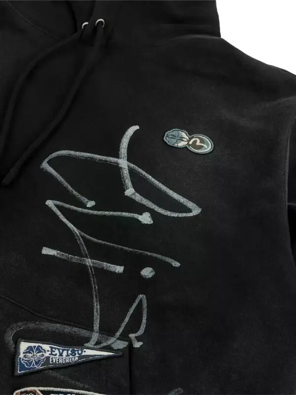 EVISU Fortune Logo-patch Hoodie