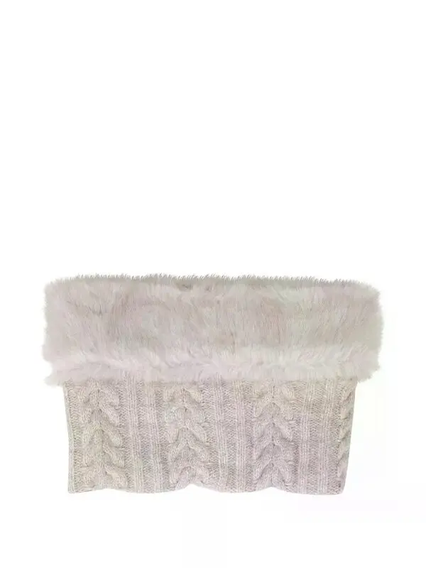 URBANCODE Faux-fur Cable-knit Snood