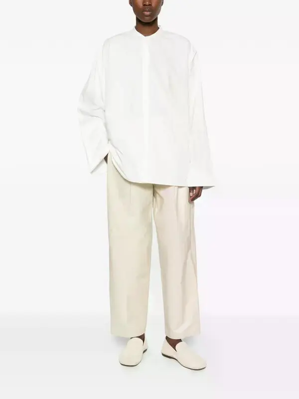 Co Pleated Leather Trousers