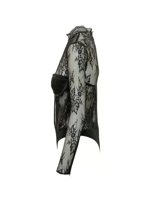 ACTUALEE Lace-detail Panelled Body