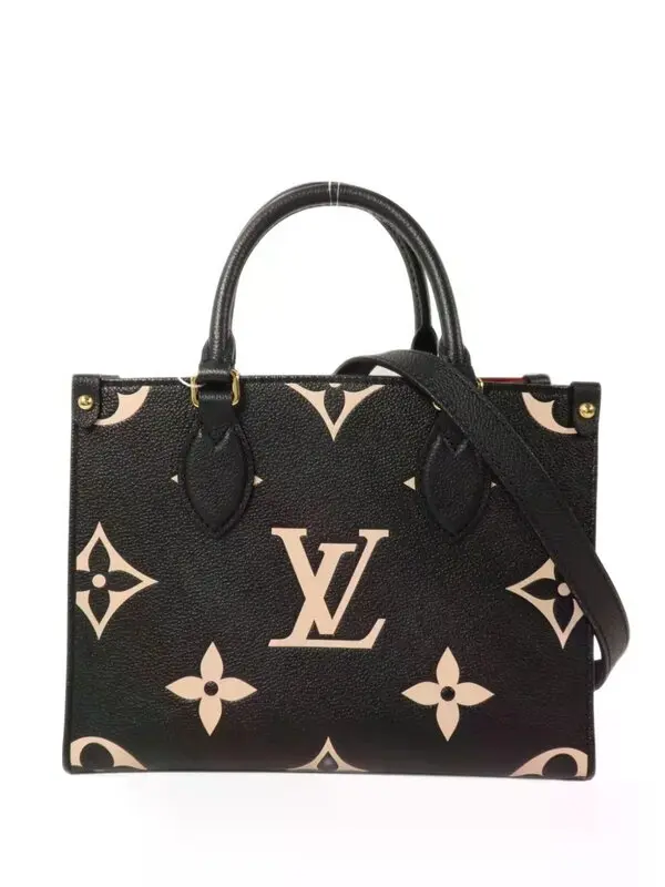 LOUIS VUITTON Pm Monogram Empreinte On The Go Tote Bag - Black