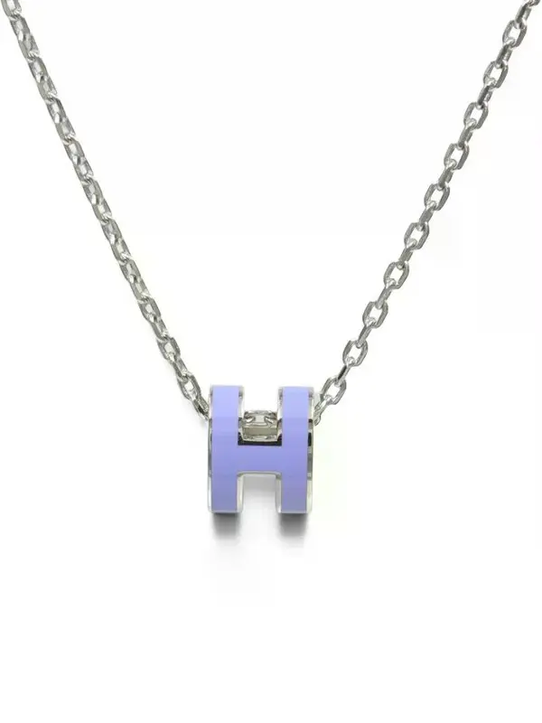 Hermès Mini Pop H Enamel Necklace