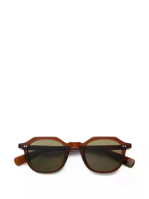 AKILA Eira Geometric-frame Sunglasses - Brown