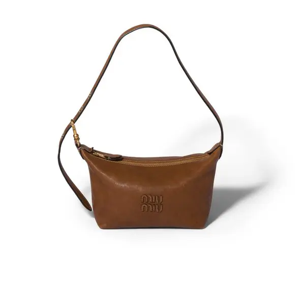 Miu Miu Miu Spirit Nappa Leather Bag - Oak