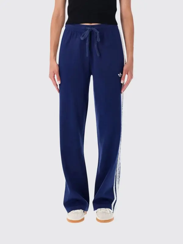 ADIDAS ORIGINALS Wide Leg Knit Jogging Pants With 3-stripes Logo
