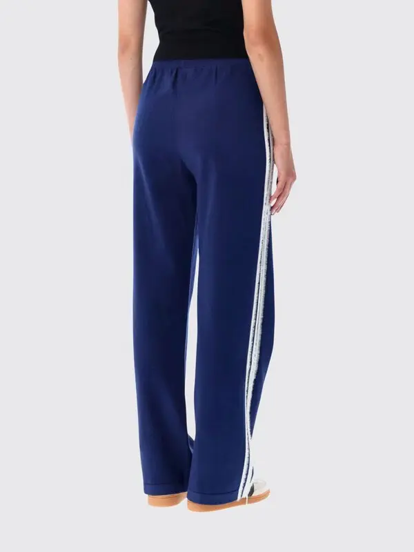 ADIDAS ORIGINALS Wide Leg Knit Jogging Pants With 3-stripes Logo