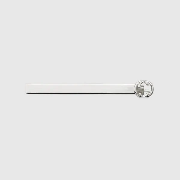 Gucci Keyring With Web Detail - Silver