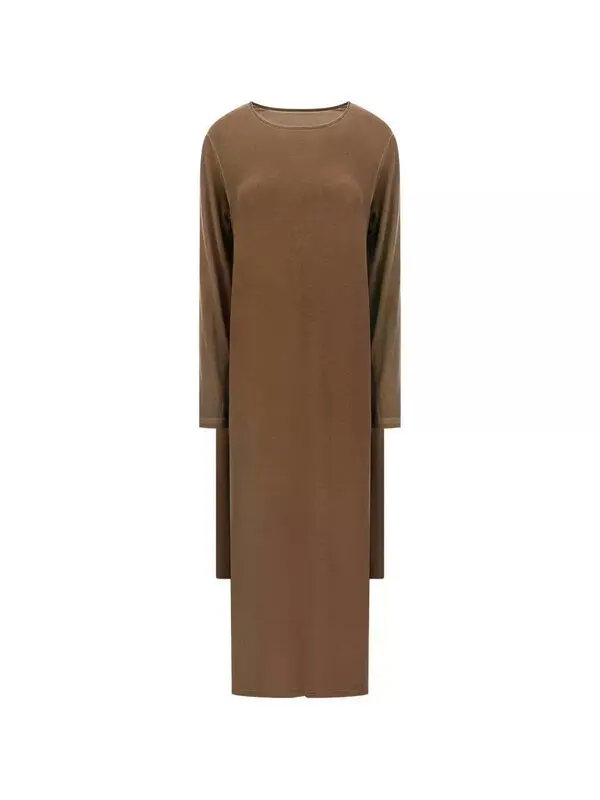UMA WANG Long-sleeve Layered-detail Maxi Dress