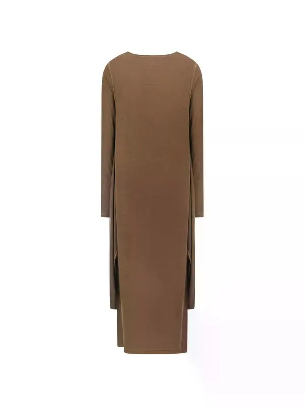 UMA WANG Long-sleeve Layered-detail Maxi Dress