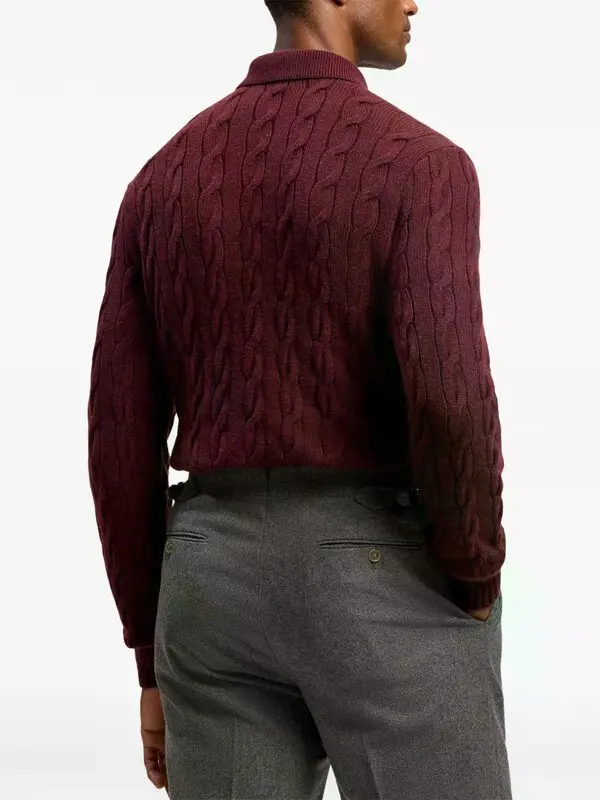 Ralph Lauren Purple Label Cable-knit Cashmere Sweater