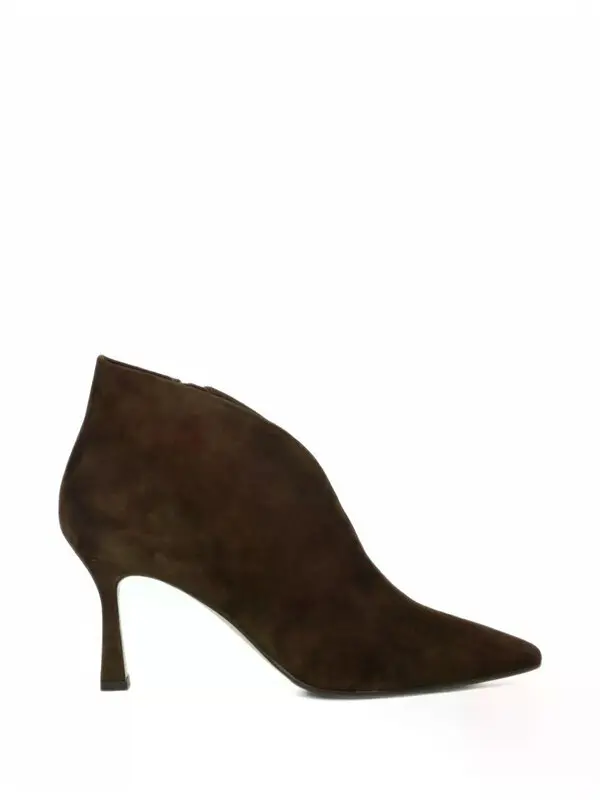 JULIE DEE Pointed-toe Ankle Boots - Brown