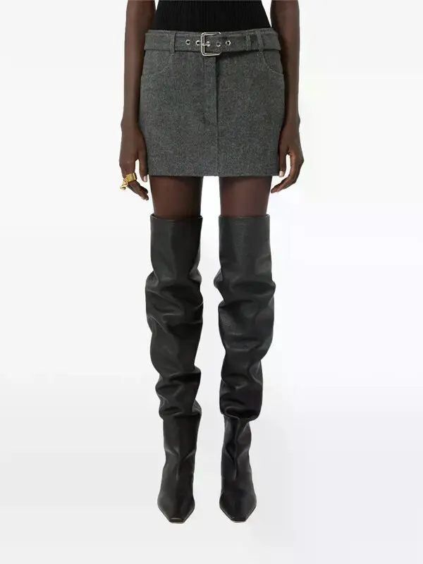 Sportmax Belted-waist Mini Skirt