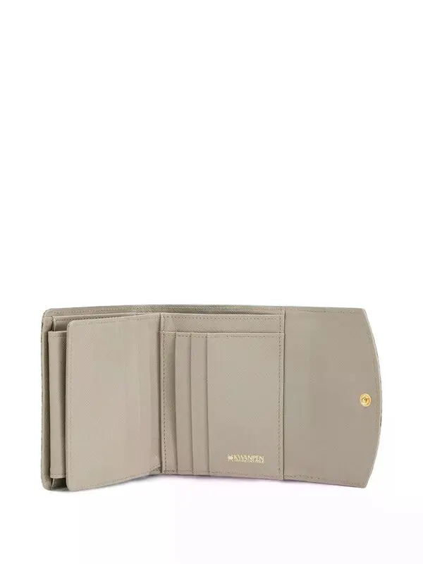 KWANPEN Crocodile-effect Press-stud Wallet