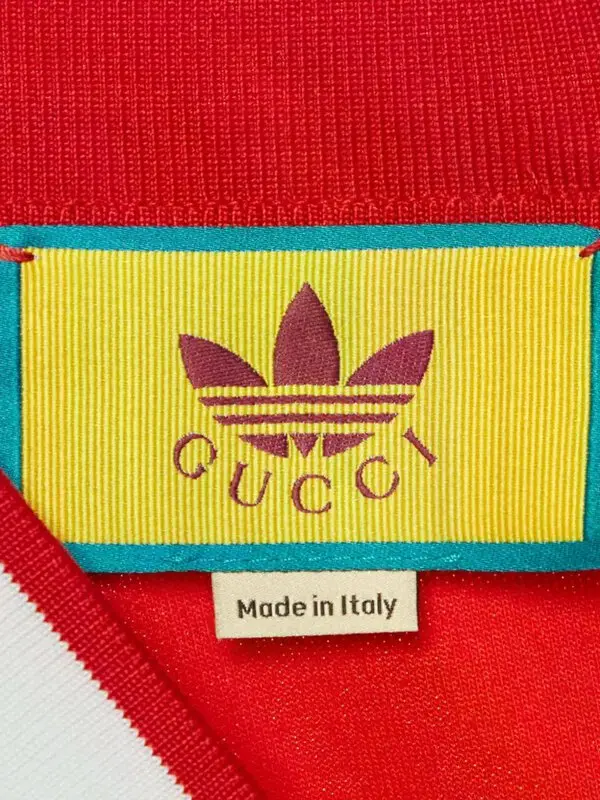 Gucci X Adidas Striped Jersey Maxi Dress