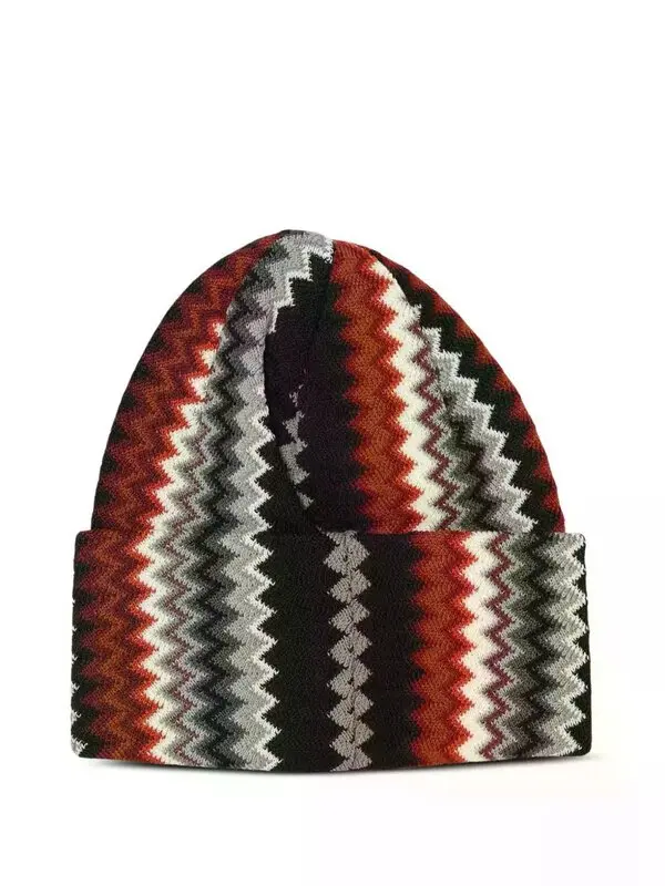 Missoni Zigzag Knit Beanie Hat