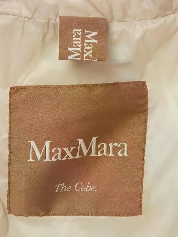 Max Mara Zip-up Quilted Down Jacket