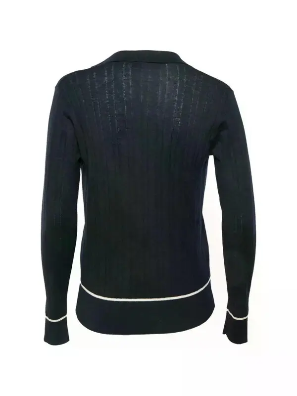 Max Mara Polo-collar Ribbed Sweater