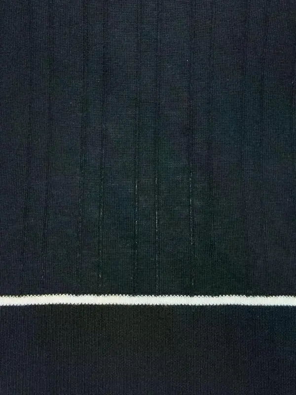Max Mara Polo-collar Ribbed Sweater