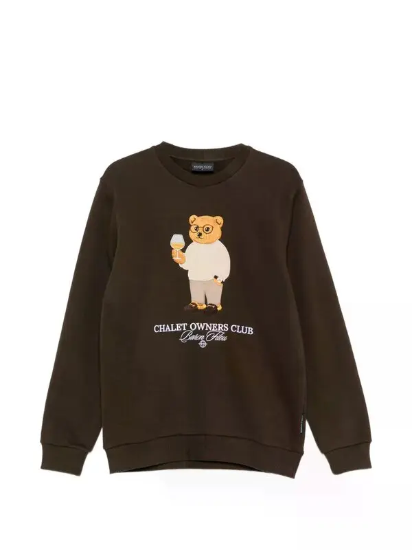 BARON FILOU Bear-embroidered Sweatshirt