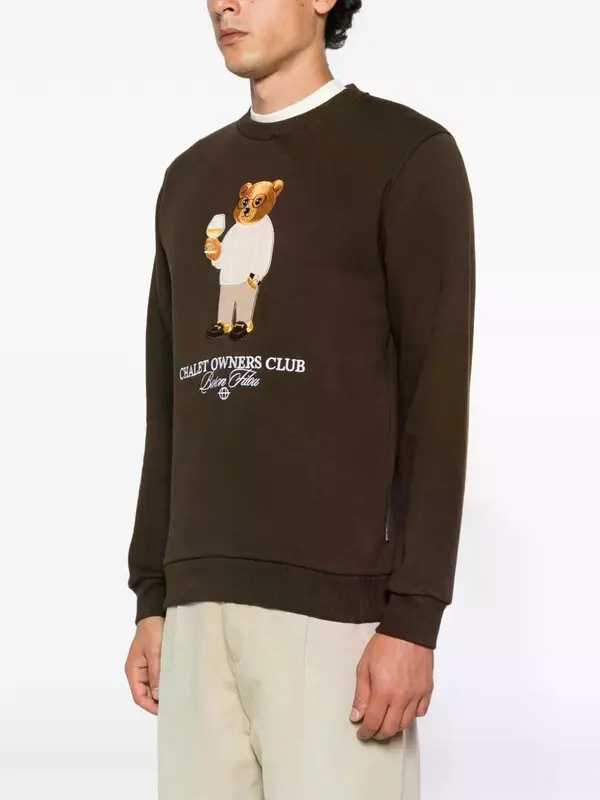 BARON FILOU Bear-embroidered Sweatshirt